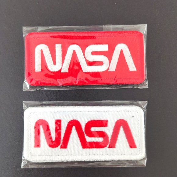 Source Unknown | Other | Two New Nasa Iron On Patches One Red And One ...